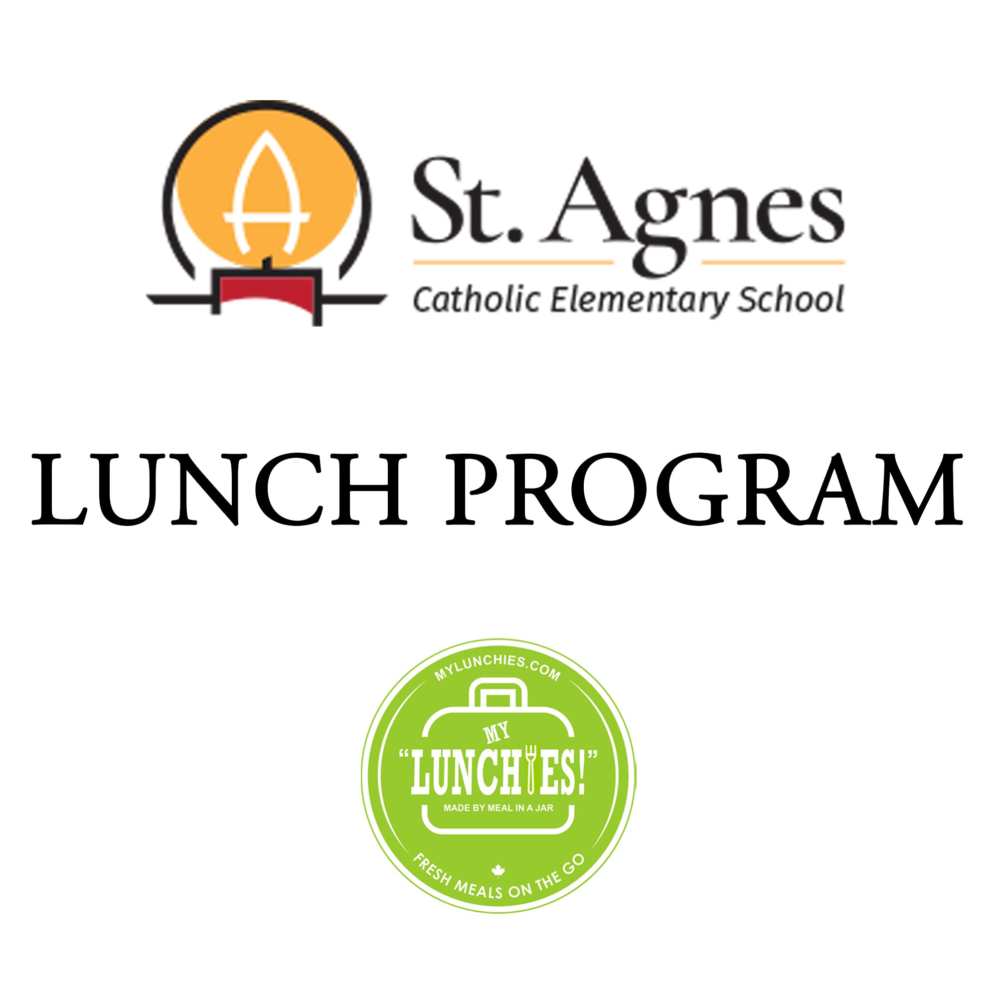 St. Agnes Catholic School Lunch Program – MY LUNCHIES